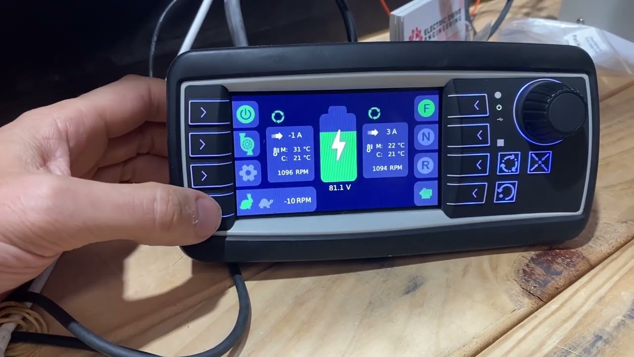 Custom Customer Display for Battery Electric Escalator Mulcher - Opus A3