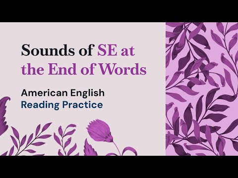 Sounds of SE at the End of English Words #phonics #readingenglish #americanaccent