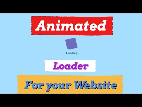 Make Amazing Loading Animation For Website using HTML & CSS | CSS Page Animated Loader | Coding Dj