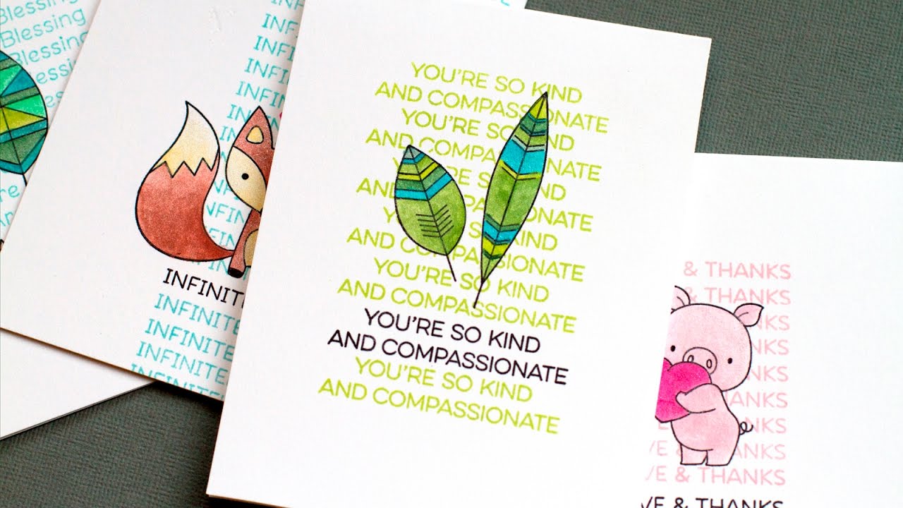Sentiment Backdrops (One Layer Cards)