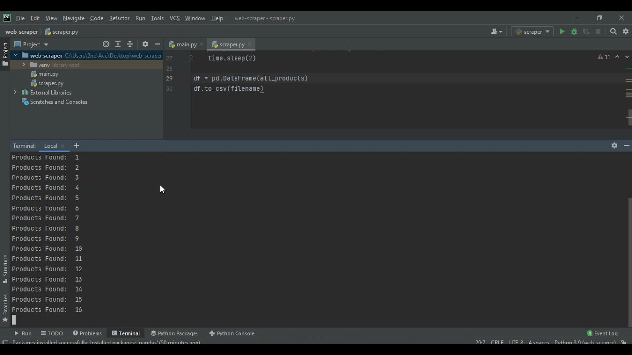 Web Scraping Services | Python | Video for UpWork