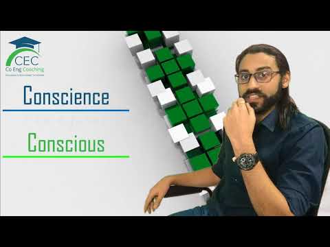 Conscience vs Conscious ESL (Less than a minute)