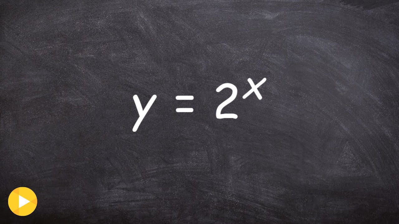 How to graph an exponential function using a table