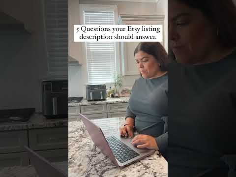 Etsy Listing Description Tutorial (5 Questions Your Description Should Answer)