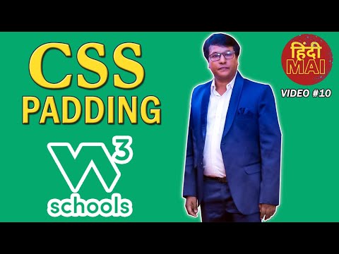 Video 10: CSS Padding | W3Schools.com | CSS Tutorials in Hindi | Programming with Rakesh