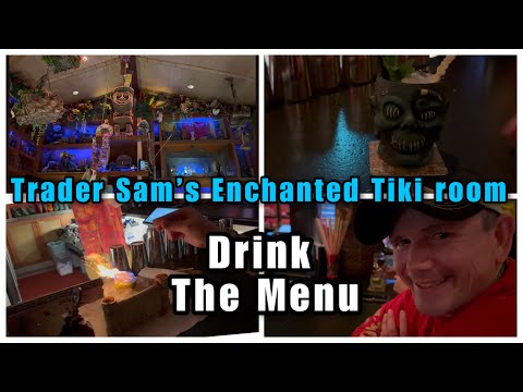 WE TRIED THEM ALL AT TRADER SAM'S ENCHANTED TIKI BAR!!! PART 2