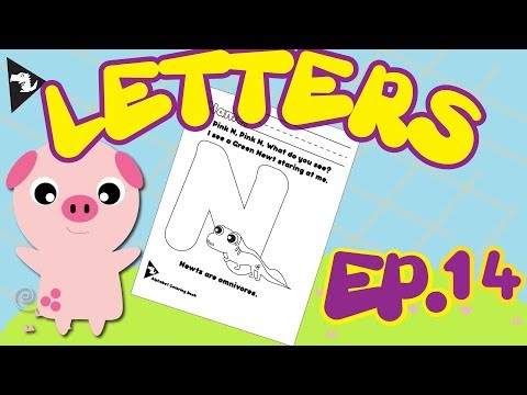 Letter N | Learning Letters With Peggy | Preschool and Kindergarten Worksheets