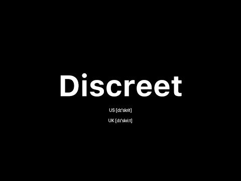 How to Pronounce Discreet: 🇺🇸 American English vs. 🇬🇧 British English