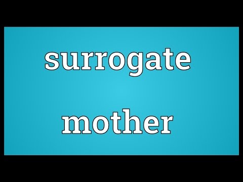 Surrogate mother Meaning