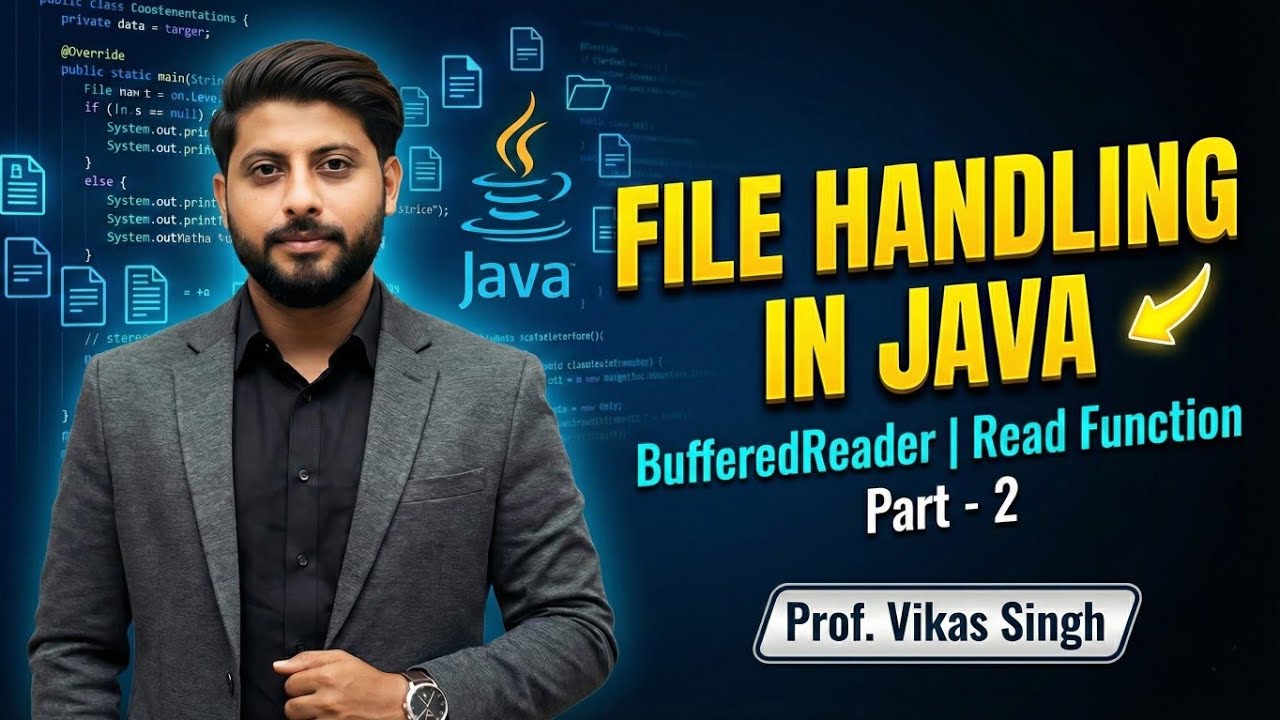 File Handling in Java Using BufferedReader | Read Function In Java | Java Tutorial | Part - 2