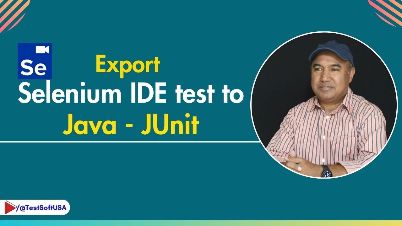 How to export Selenium IDE test to java JUnit script?
