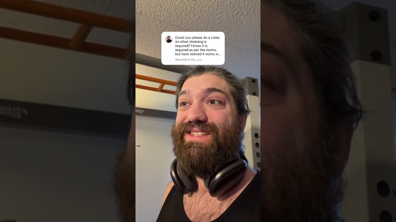 shebangs are super interesting - python and bash scripts