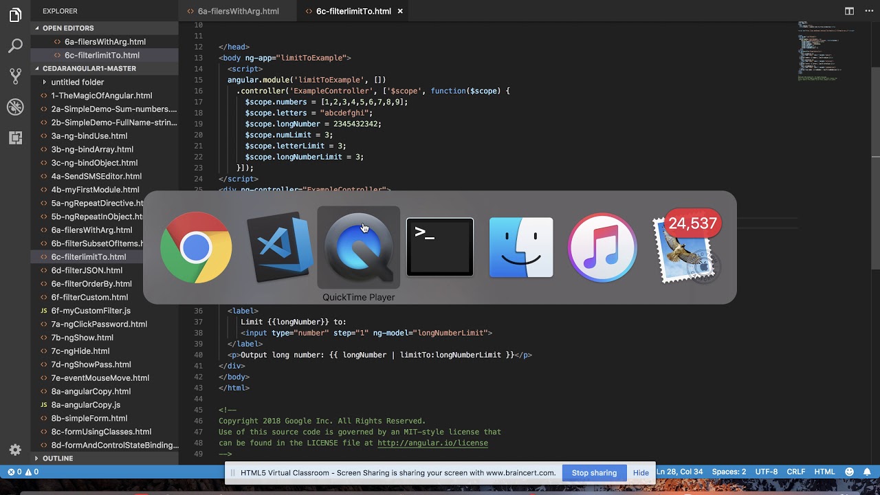 6c -AngularJS- Using filters 