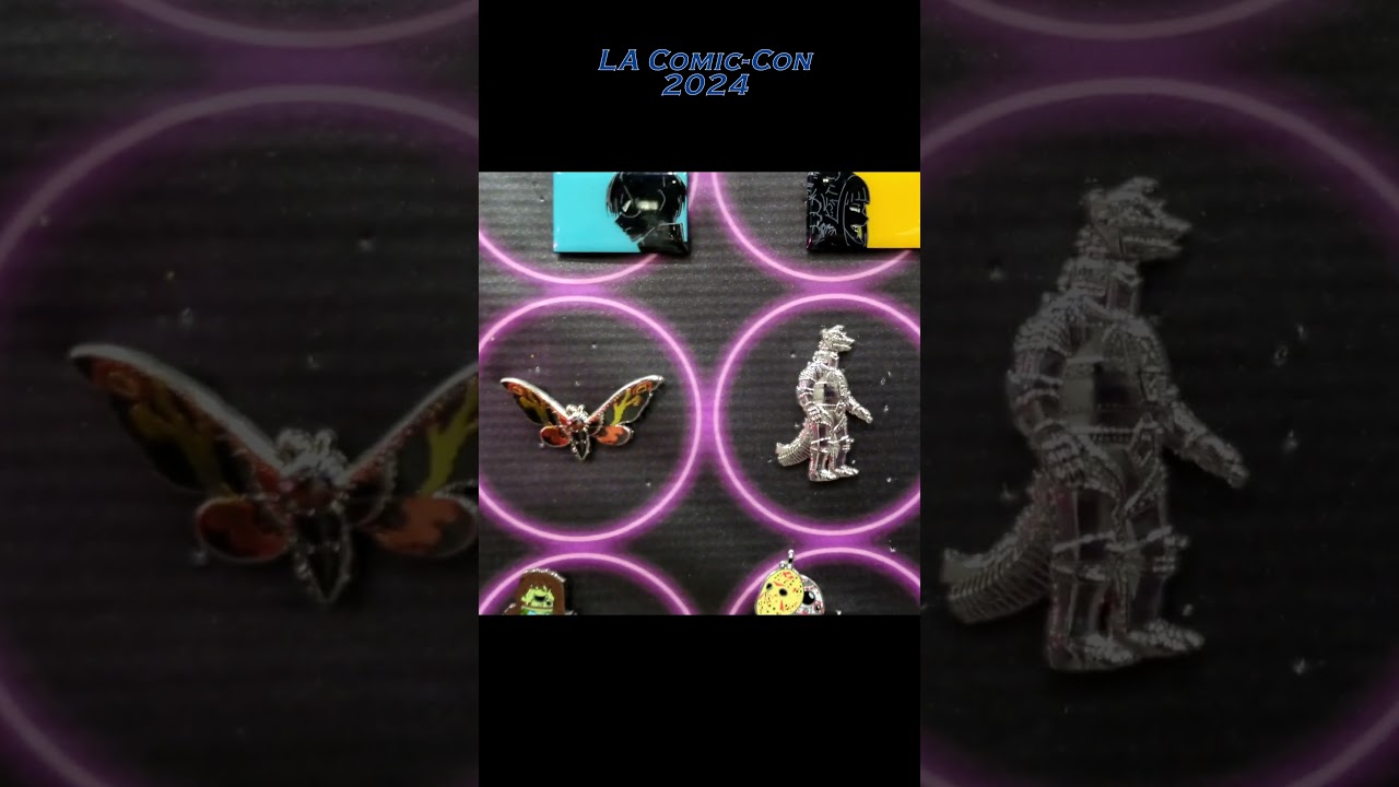 Godzilla pins LAComicCon