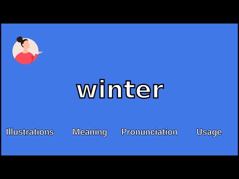 WINTER - Meaning and Pronunciation