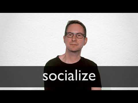 SOCIALIZE definition and meaning | Collins English Dictionary