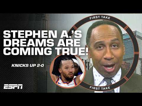 STEPHEN A.'S NEW YORK KNICKS PRAYERS WERE ANSWERED! ???? 'WE HAVE BEEN STARVING!' | First Take