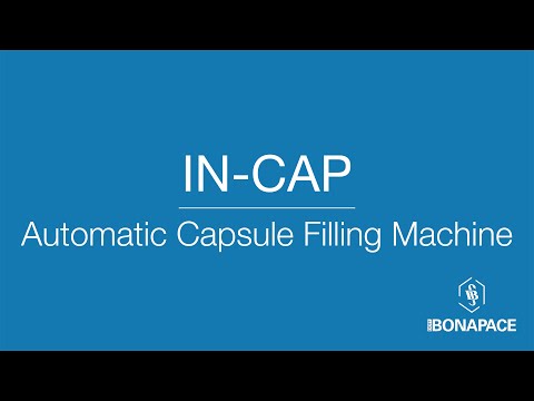DOTT. BONAPACE / IN-CAP Automatic Capsule Filling Machine
