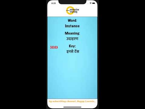 Instance Hindi Meaning Pronunciation Synonyms, हिंदी में मीनिंग मतलब English Vocabulary Fun