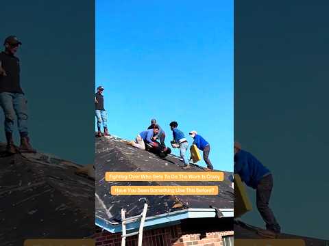 When ROOFERS All CLAIM the SAME SECTION and HANDS START FLYING #roofing #roofingcontractor #roofer