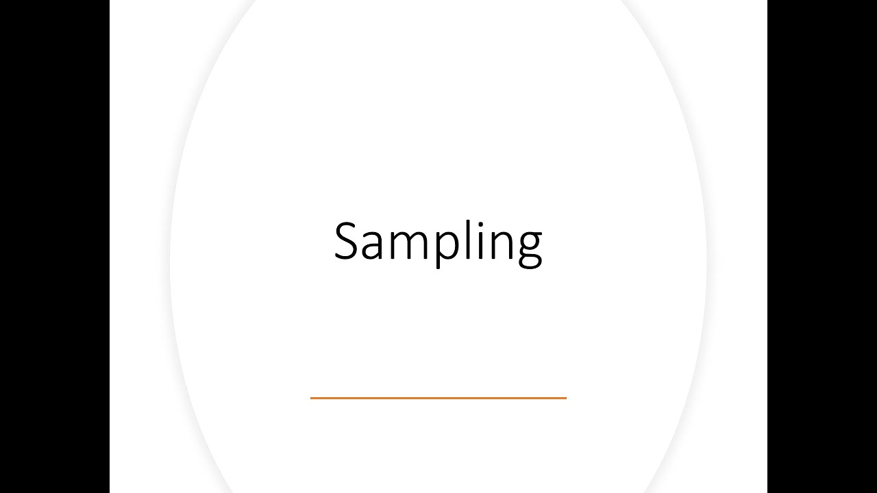 Research Methods - Qualitative Data Collection - 3 Sampling