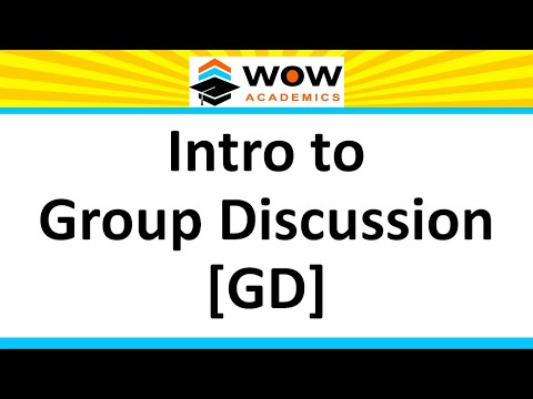 Intro to Group Discussion - Purpose, Structure, Participant & Observer roles