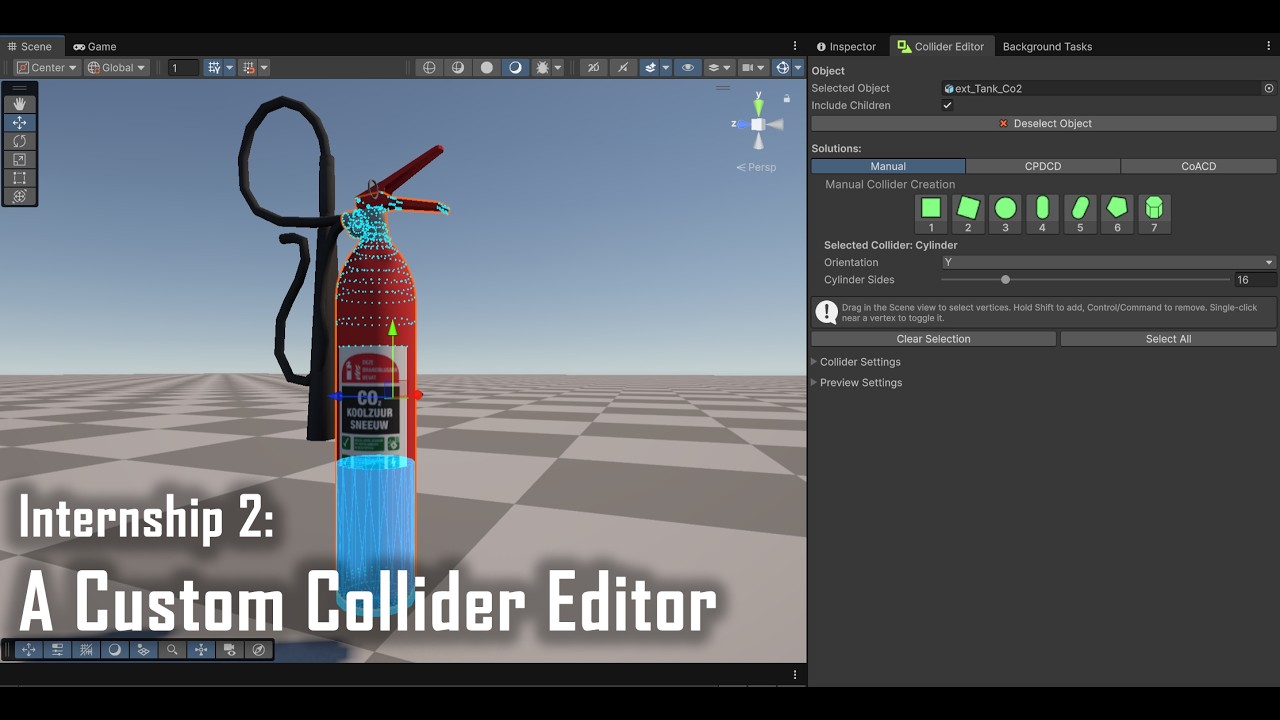 Internship 2: Custom-Made Collider Editor (with 2 Automatic Collider Generators)