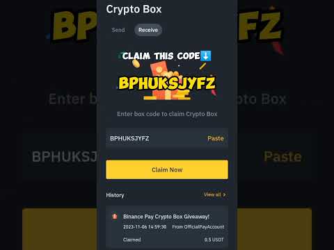 Binance cryptobox promo code 🏆#binance #crypto #bitcoin