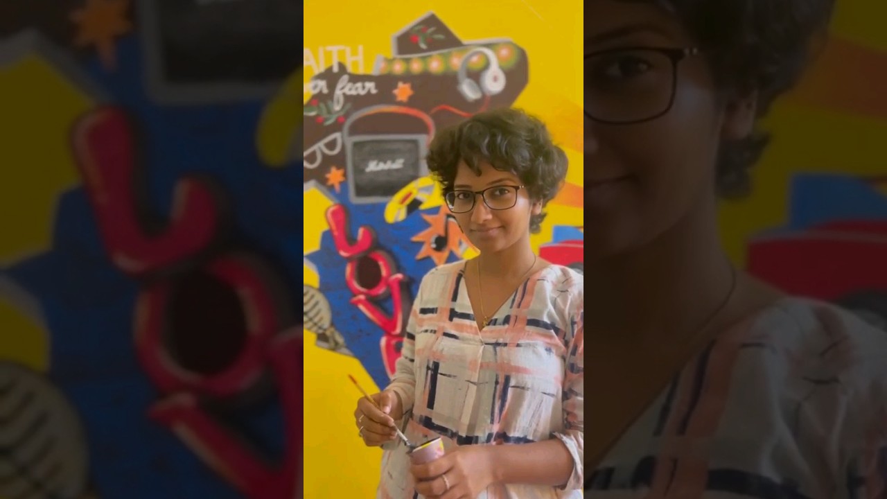 Biblical Wall painting with mix of Graffiti style, pop art and doodles. 