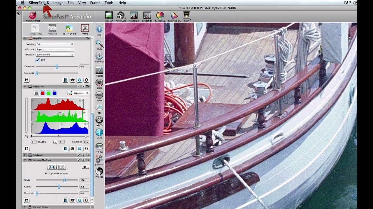 Multi-Exposure increases Dynamic Range for scanning