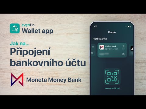 Everifin Wallet - Připojení k bankovnímu účtu - MONETA Money Bank