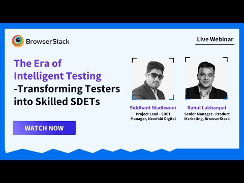 [Webinar] The Era of Intelligent Testing
