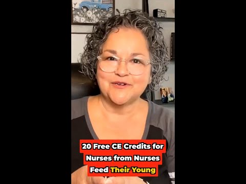 20 FREE CE CREDITS FOR NURSES FROM NURSES FEED THEIR YOUNG #shorts