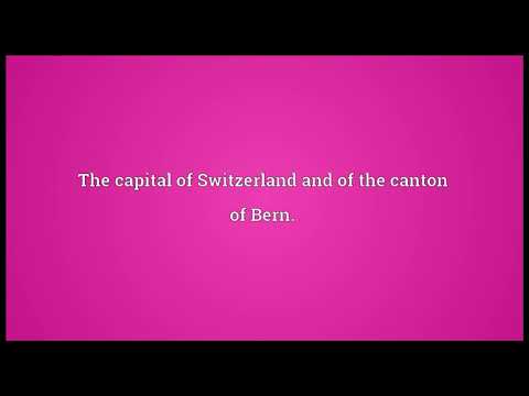 Bern Meaning