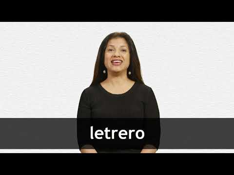 English Translation of “LETRERO” | Collins Spanish-English Dictionary