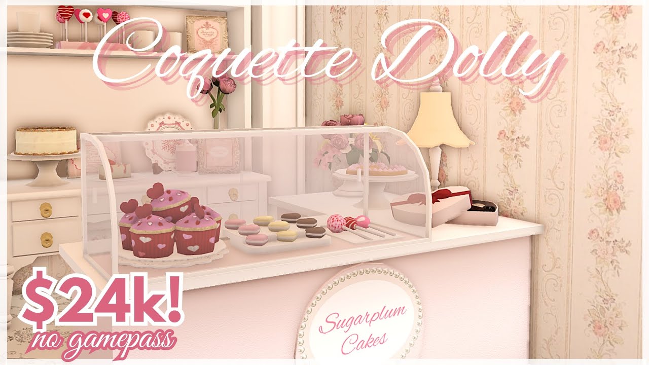 COQUETTE DOLLY CAFE | 24k NO GAMEPASS BLOXBURG