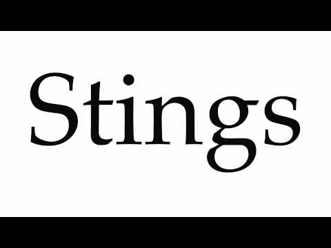 How to Pronounce Stings