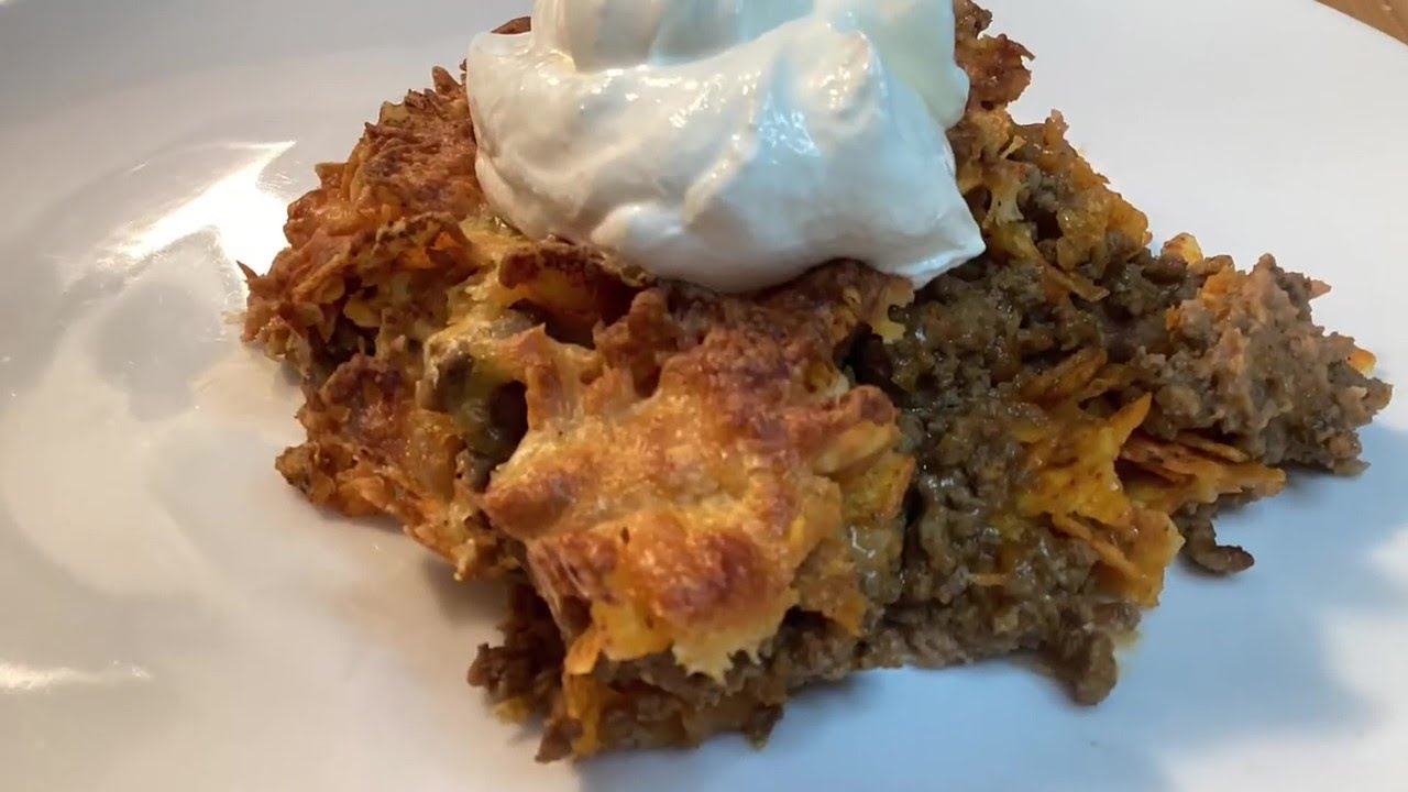 THE BEST QUICK DORITO TACO CASSEROLE RECIPE