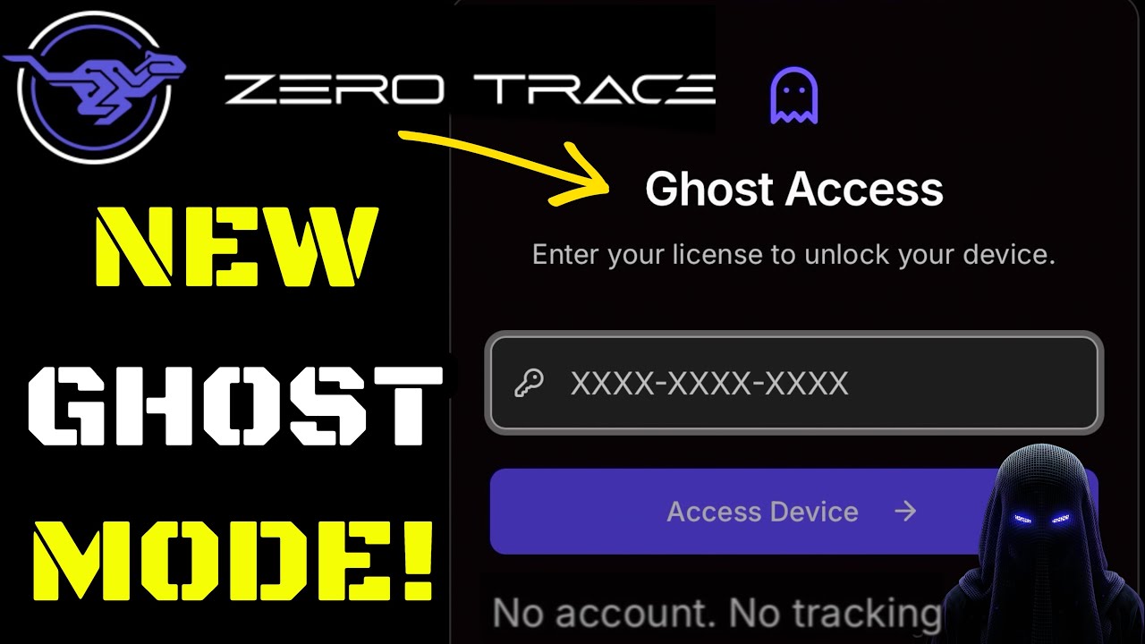 ZeroTrace Ghost Mode Is Here | No Account Required. Privacy Over Convenience.