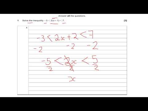 Inequalities Maths Exam Revision 2023 GCSE 9-1 Maths Numbers KS3 Maths AS Pure Maths. #gcsemaths