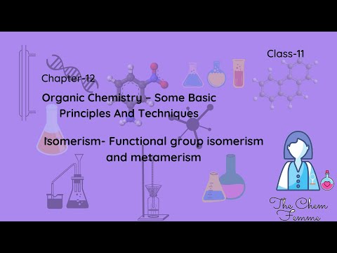 Functional group isomerism and metamerism