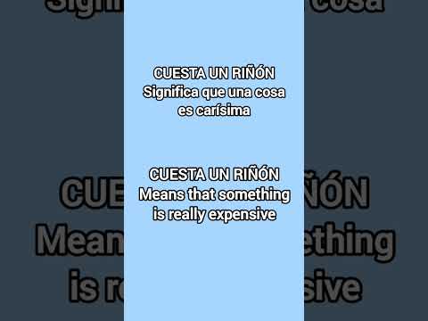 Colloquial Spanish 62 What does "CUESTA UN RIÑÓN" mean in Spanish? Speak like a native with slang