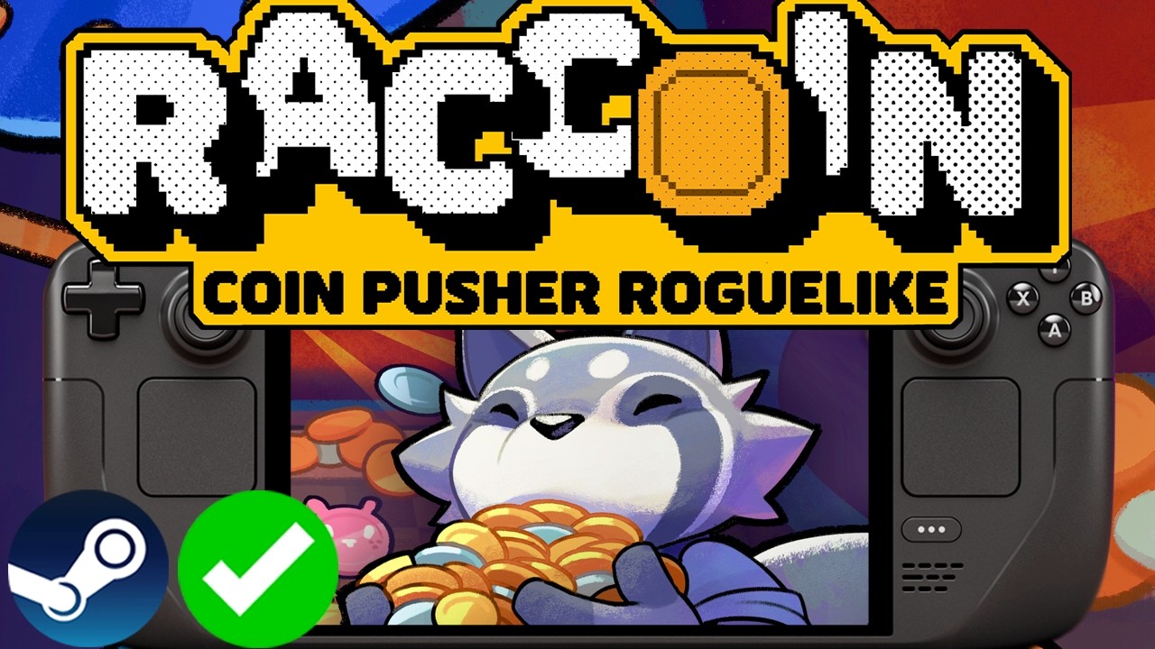 RACCOIN: Coin Pusher Roguelike Steam Deck Performance: NEW Addictive Arcade Rogue-Like!