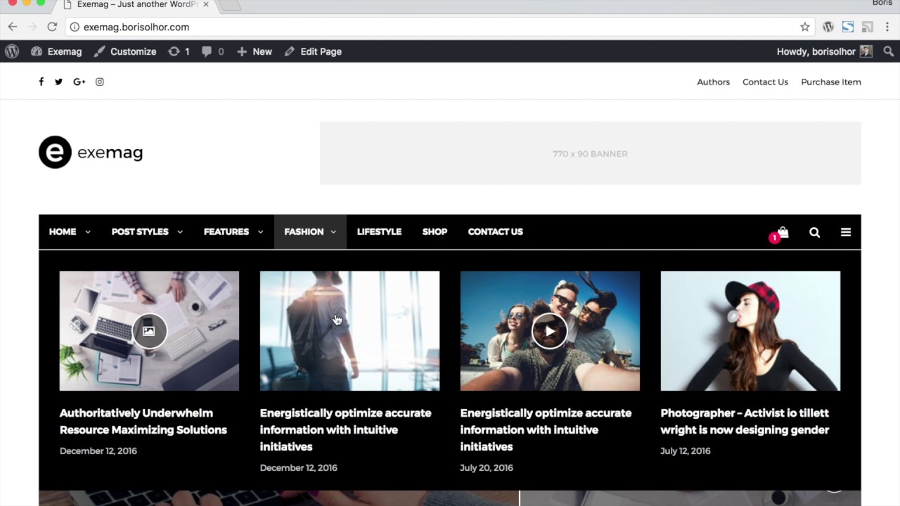 Exemag Documentation - Mega Menu Setup