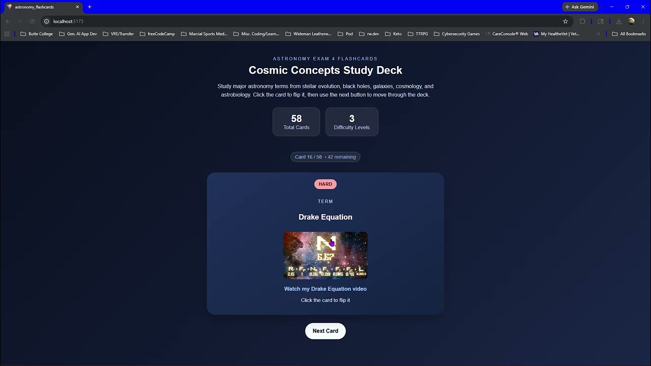 CodePath WEB-102 (Spring 2026) - Project 2 - Flashcard App
