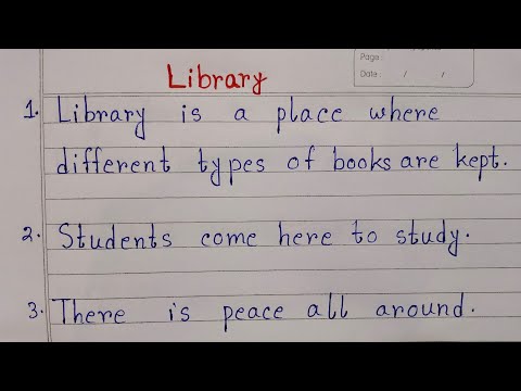10 Lines On Library In English | Essay On Library | Easy Sentence About Library | Essay Writing