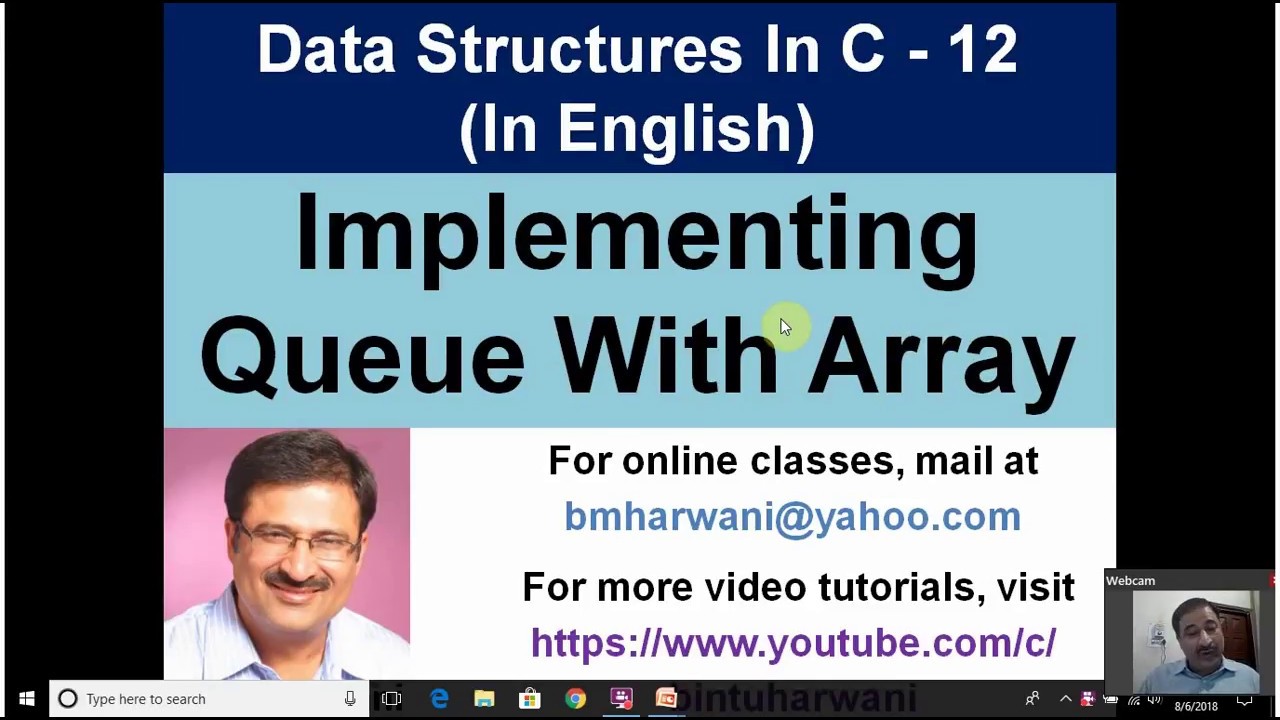 C Program to Implement Queue Using Array