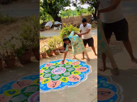 with my 💕. #rangoli #kolam #art #rangolidesigns #easykolam #easyrangoli #trendingshorts #viralvideo