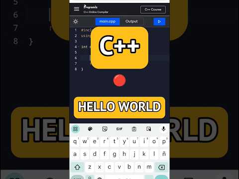 ⚡Hello World C++ in 12 s 🕛 | how to write a program to print hello world in C++