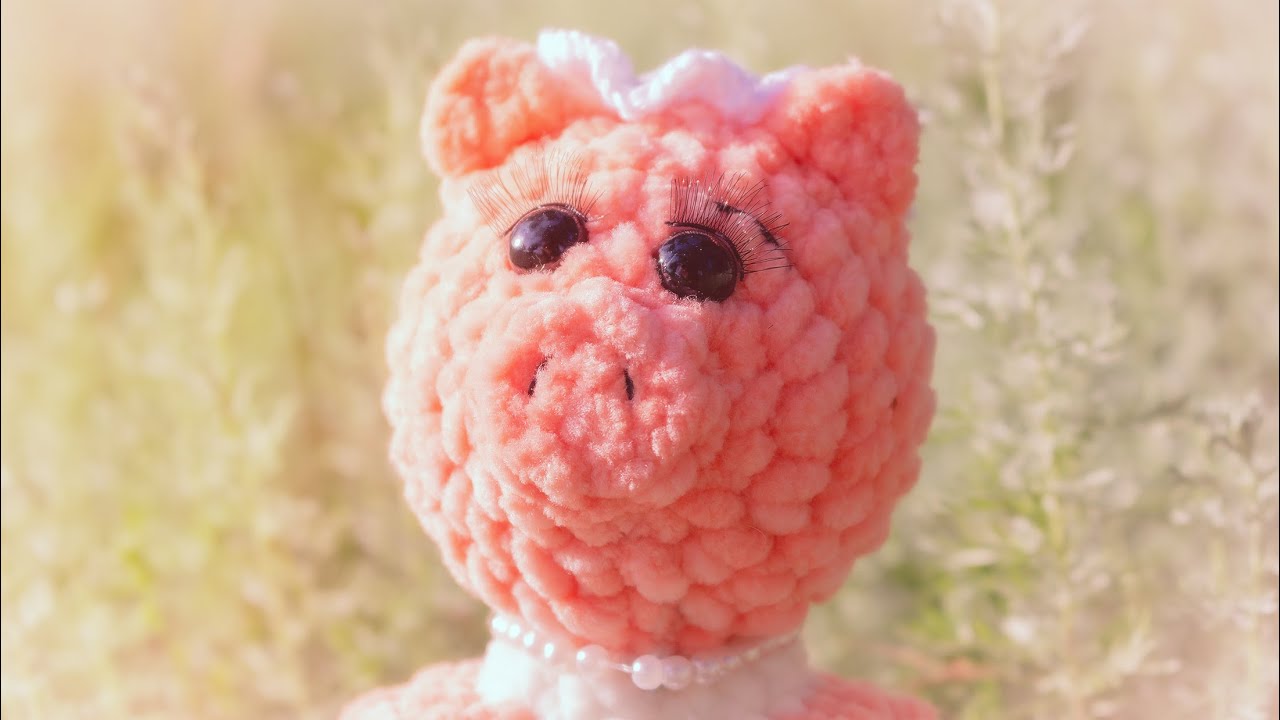 Crochet Tutorial Piggy in a dress | DIY 100 Ideas